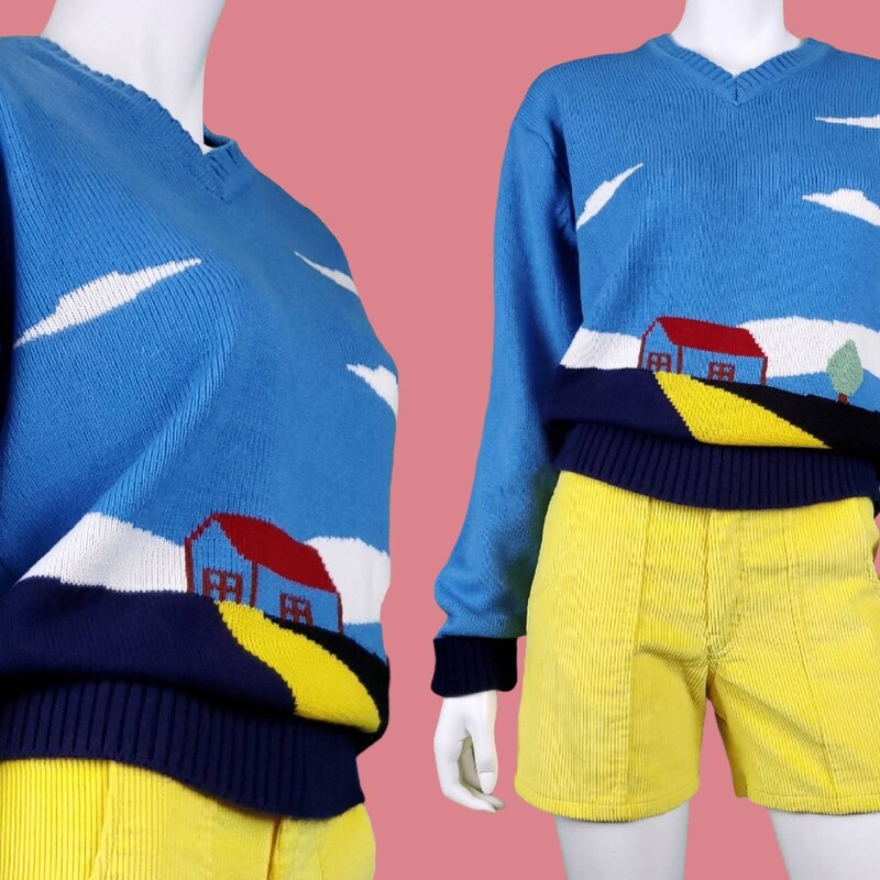 Colorblock Sweater - Etsy