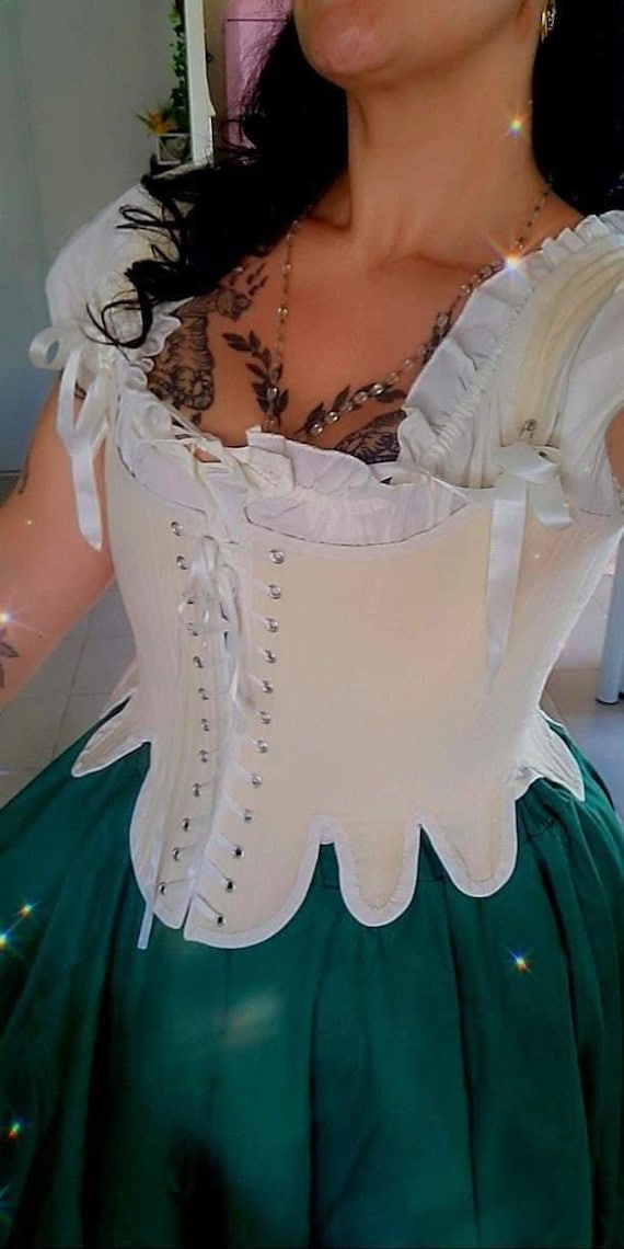 Custom Corset With Front Lacing Back 1760-1780 18th Century - Etsy UK