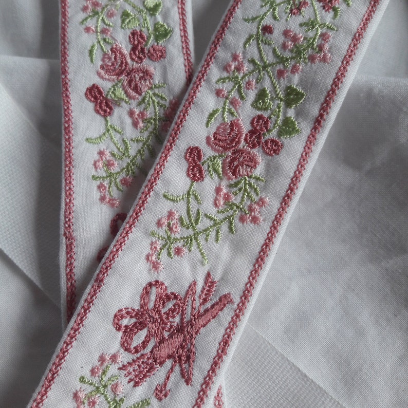 Pair of 18th-century Cupid Garters in Cotton and Cotton Ribbon - Etsy