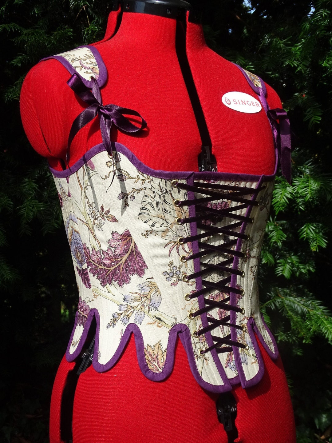 CUSTOM MADE Corset Lucy Historical Reconstruction Cottagecore Marie Antoinette 1770-1790 - Etsy