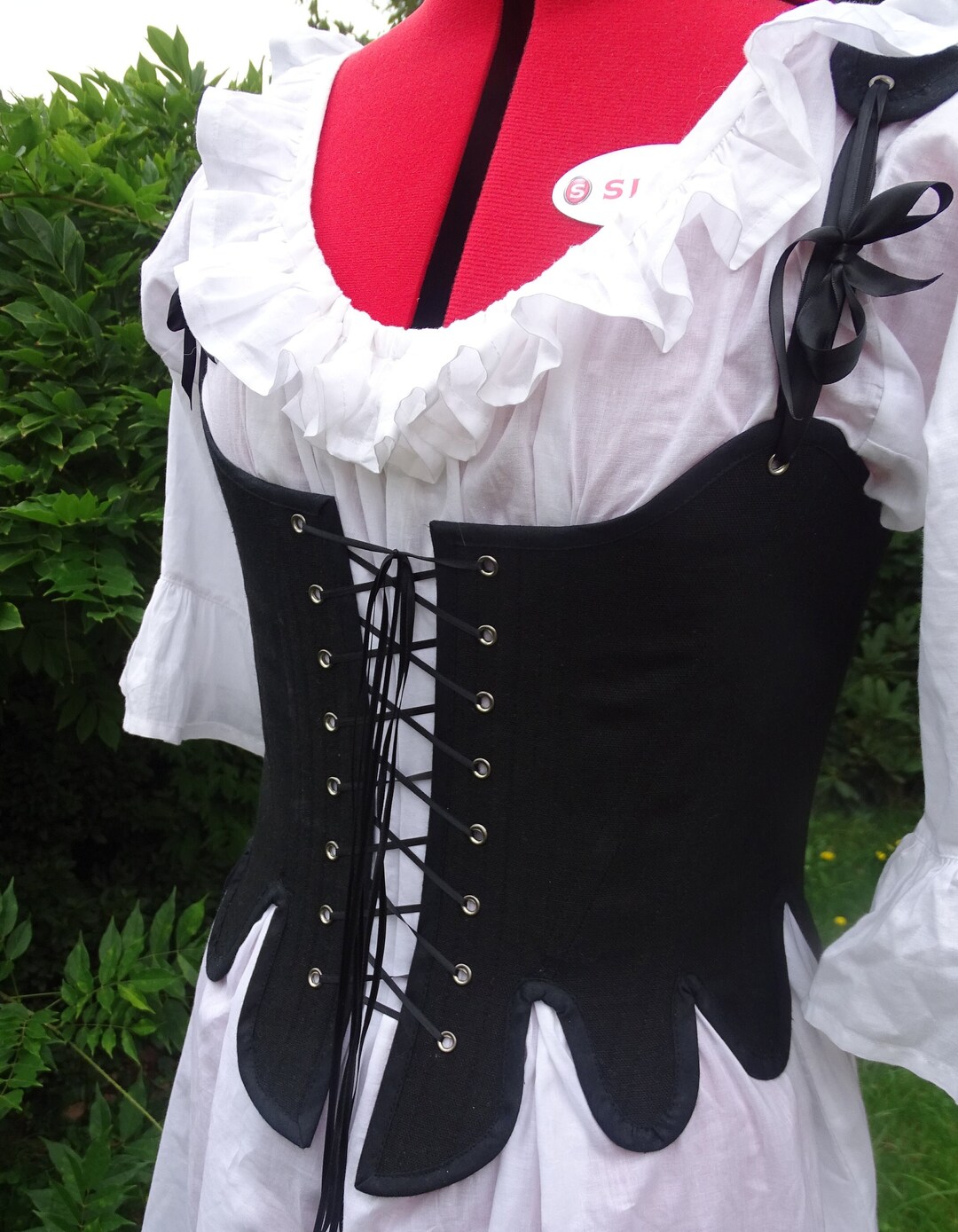 Katerina Custom-made Corset With Front and Back Lacing, 1760-1780, 18th ...