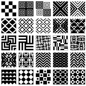 Seamless Patterns Png Bundle 7, Black and White Patterns Png ...