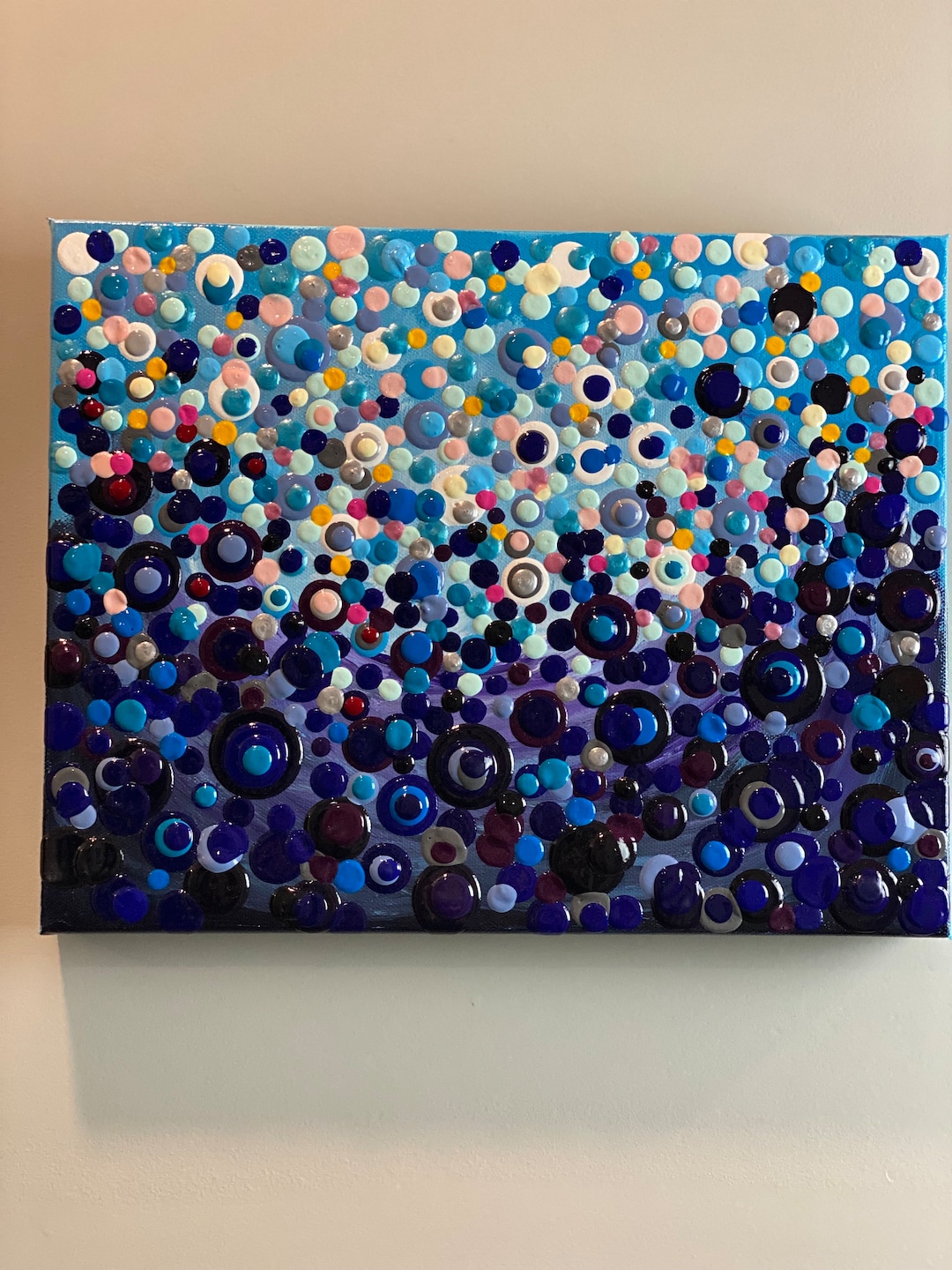 Colorful Blob Landscape Inspired Artwork 11 X 14 Inch Piece - Etsy