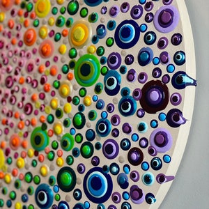 Colorful Blob Artwork on a 20 Inch Wood Panel - Etsy