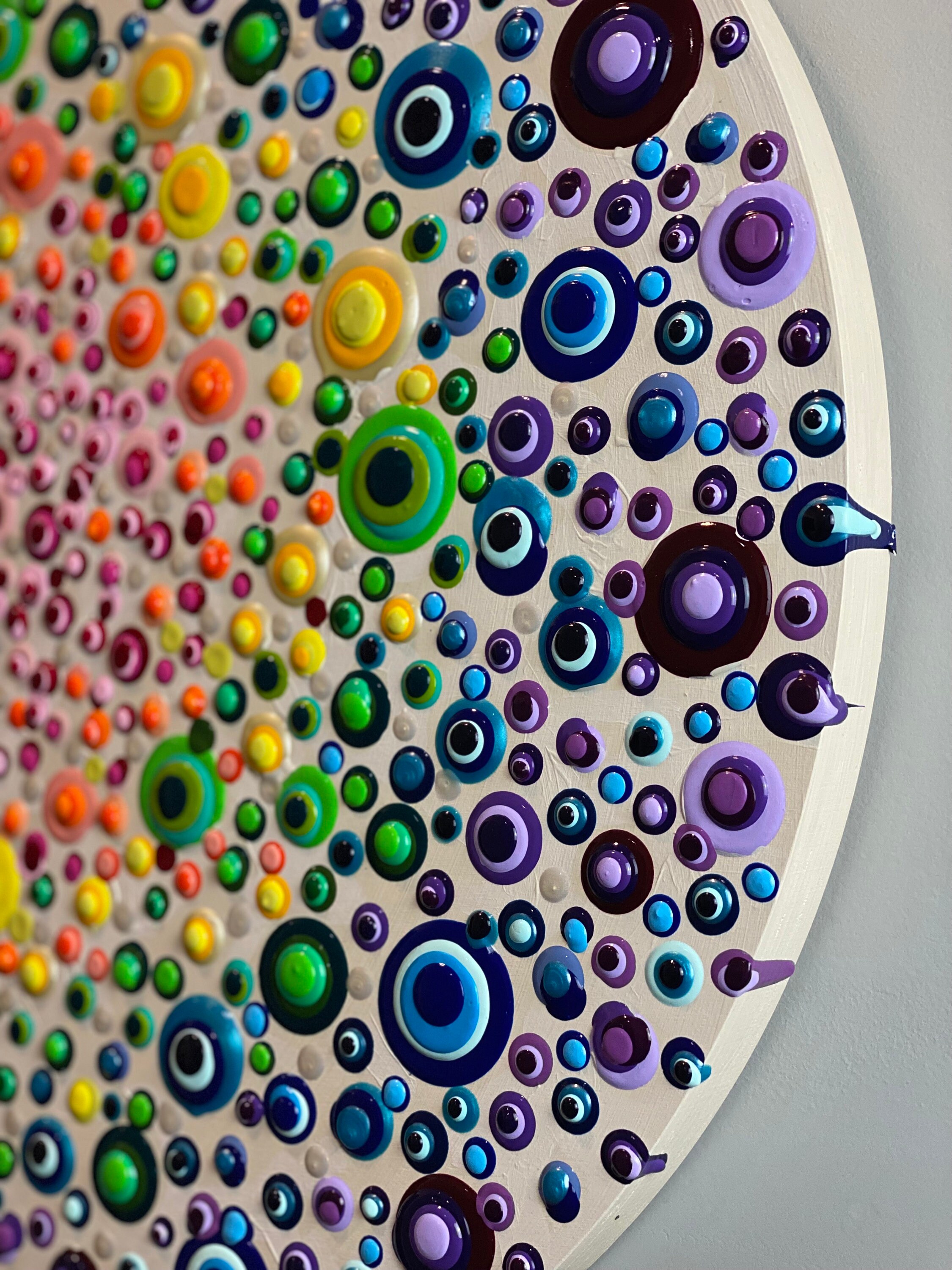 Colorful Blob Artwork on a 20 Inch Wood Panel - Etsy