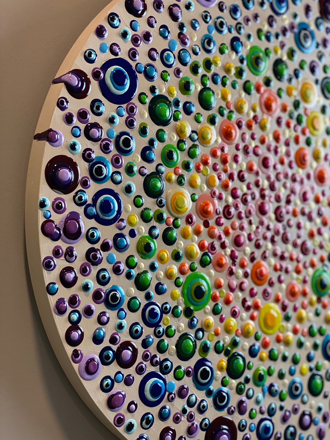 Colorful Blob Artwork on a 20 Inch Wood Panel - Etsy