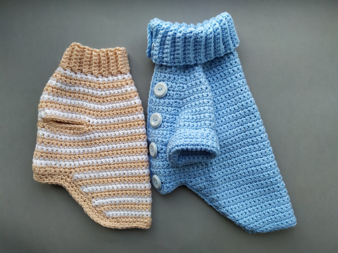 Crochet Dog Sweater Pattern Small and Medium Dog Sweaters - Etsy