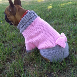 Sweater for French Bulldog, Crochet Pattern, French Bulldog Coat, Dog ...
