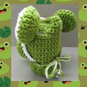 Funny Dog Halloween Costumes, Crochet Pattern, Frog Hat for Cat, Dog ...