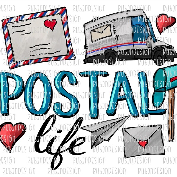 Postal Life Svg - Etsy