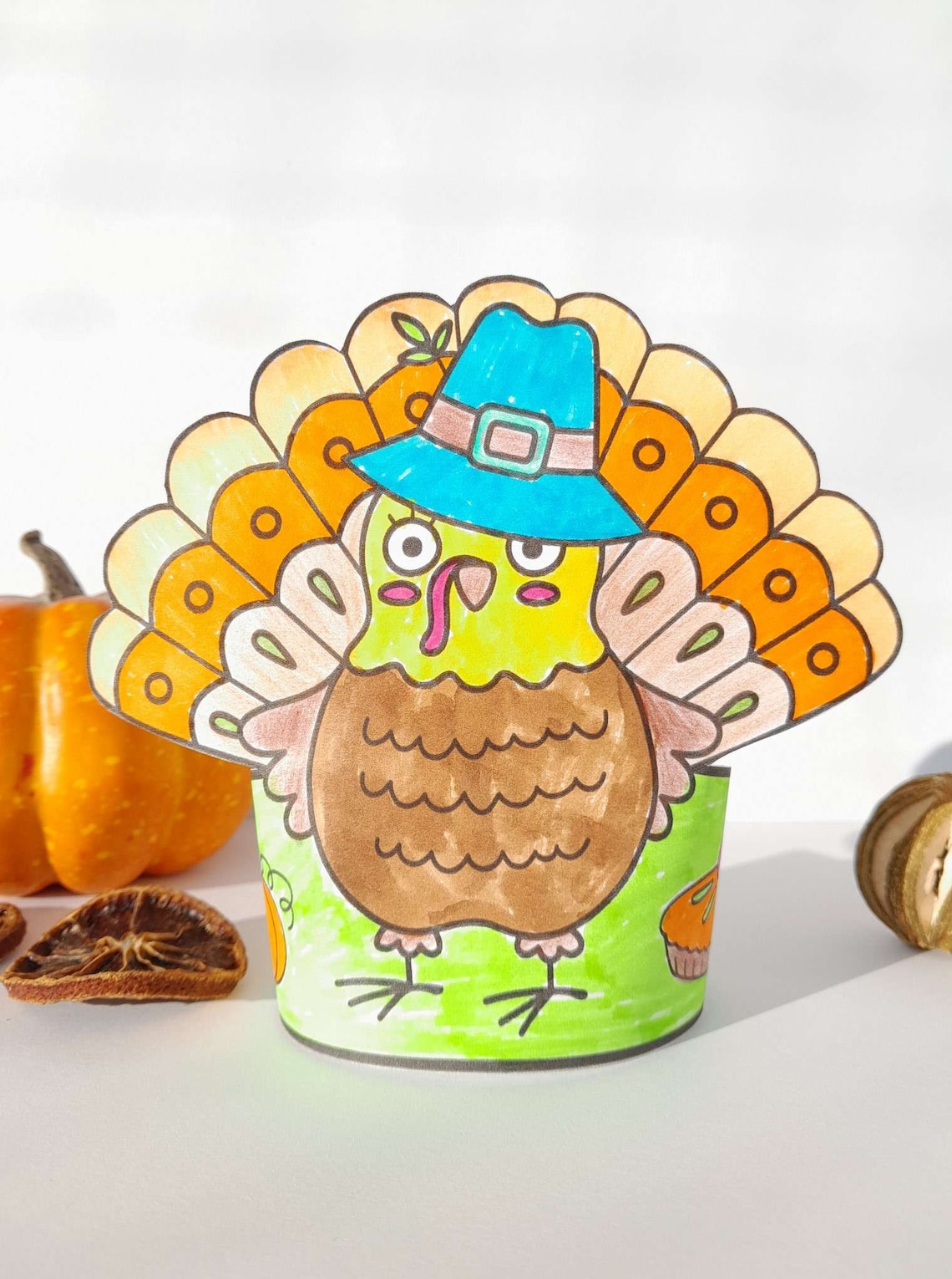Thanksgiving Paper Craft | Turkey Paper Craft | Instant Download ...