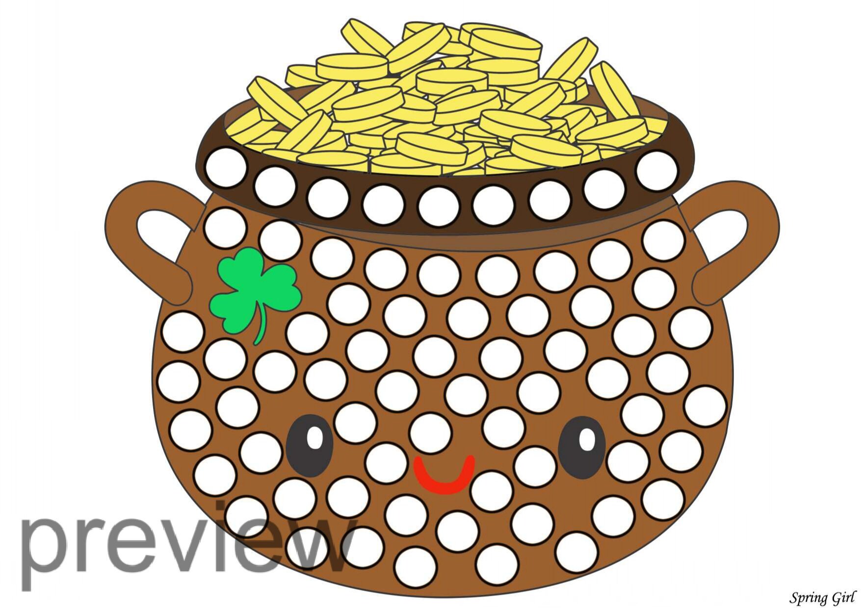 St. Patrick's Day Dot Marker Pages for Preschool and Kindergarten ...