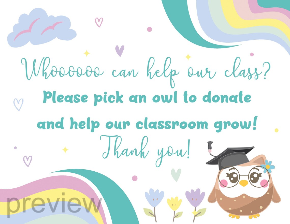 Classroom Donations Wish List for Teachers Back to School Parent ...