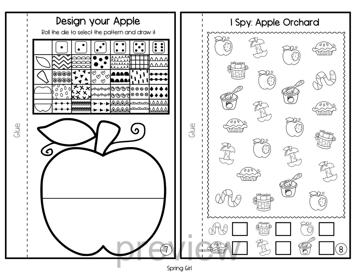 Apple Life Cycle Mini Book Apple Day Lesson Unit Apple Unit Study Fall ...