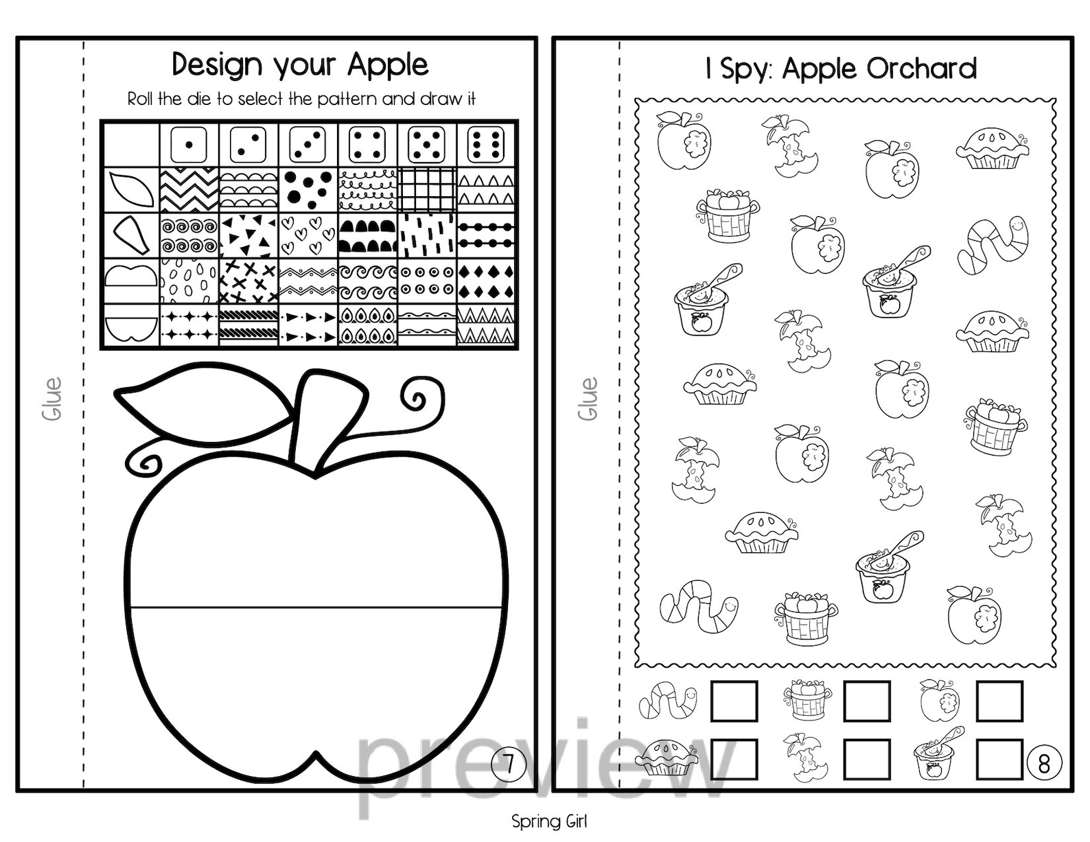 Apple Life Cycle Mini Book Apple Day Lesson Unit Apple Unit Study Fall ...