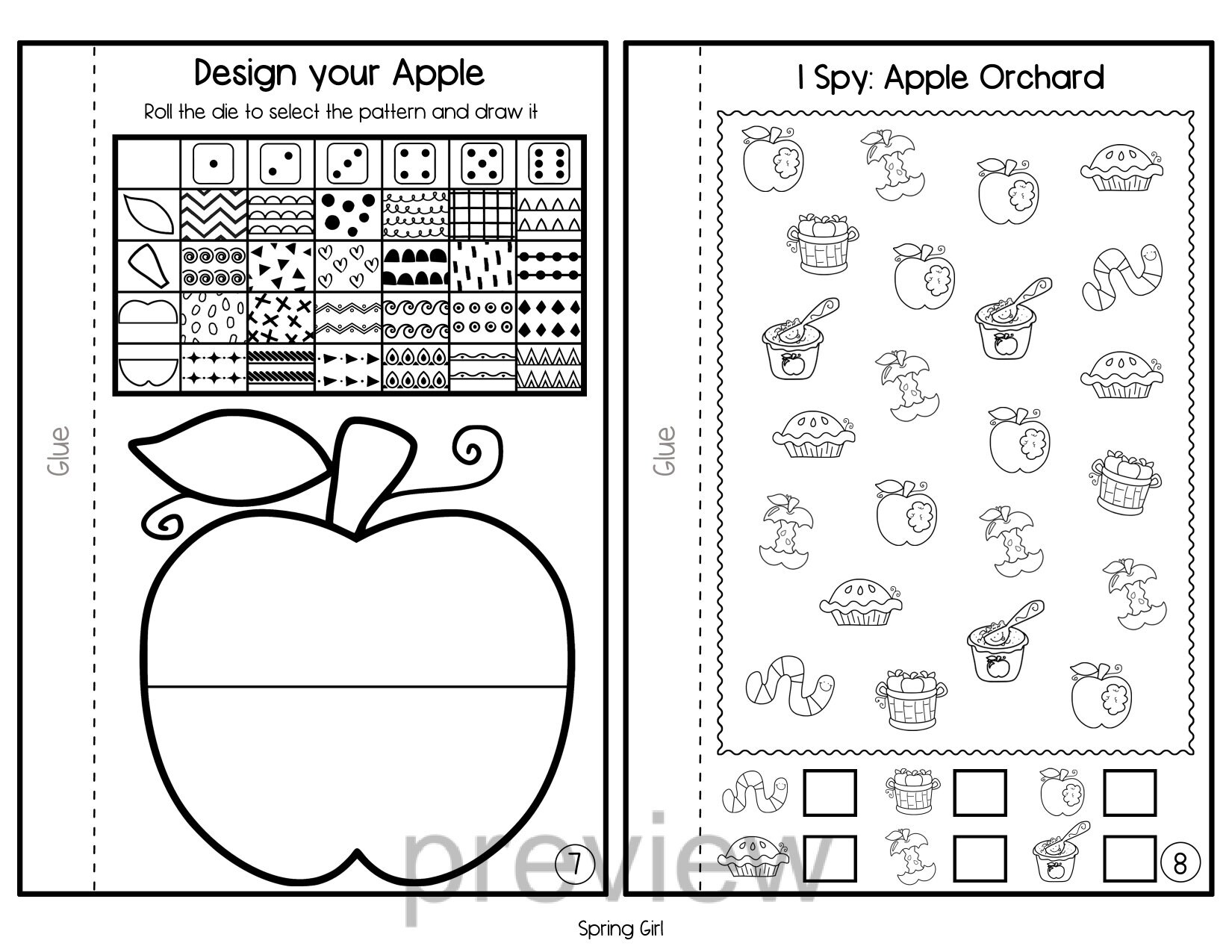 Apple Life Cycle Mini Book Apple Day Lesson Unit Apple Unit Study Fall ...