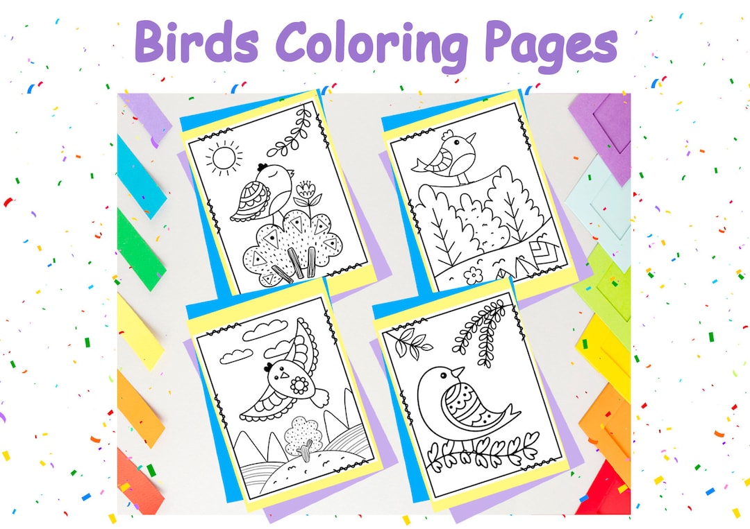 Birds Coloring Pages | Coloring Book for Kids | Printable Coloring ...