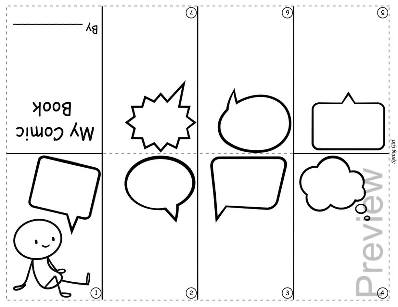 Comic Template for Kids | Create Your Own Comic Book | Printable PDF ...