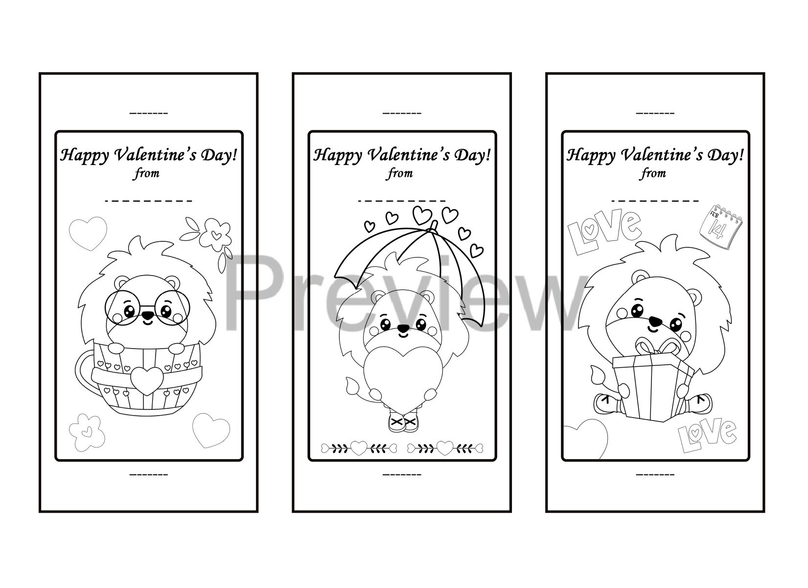 Valentine's Day Pencil Card | Gift Tag | Printable Pencil Holder ...