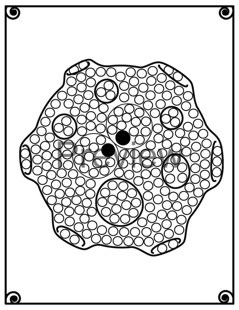 Space Activities for Kids | Q-tip Dot Painting Worksheets for Kids ...