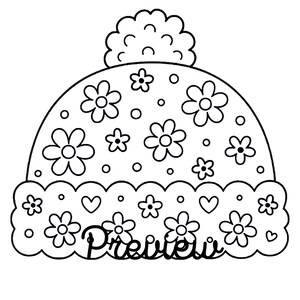 Winter Hat Paper Craft Printable | Kids Winter Activity | Instant ...