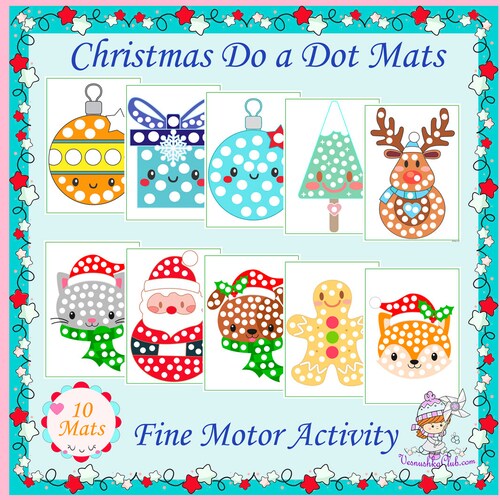 Christmas Do-a-dot Paintings Toddler Preschool Activity - Etsy