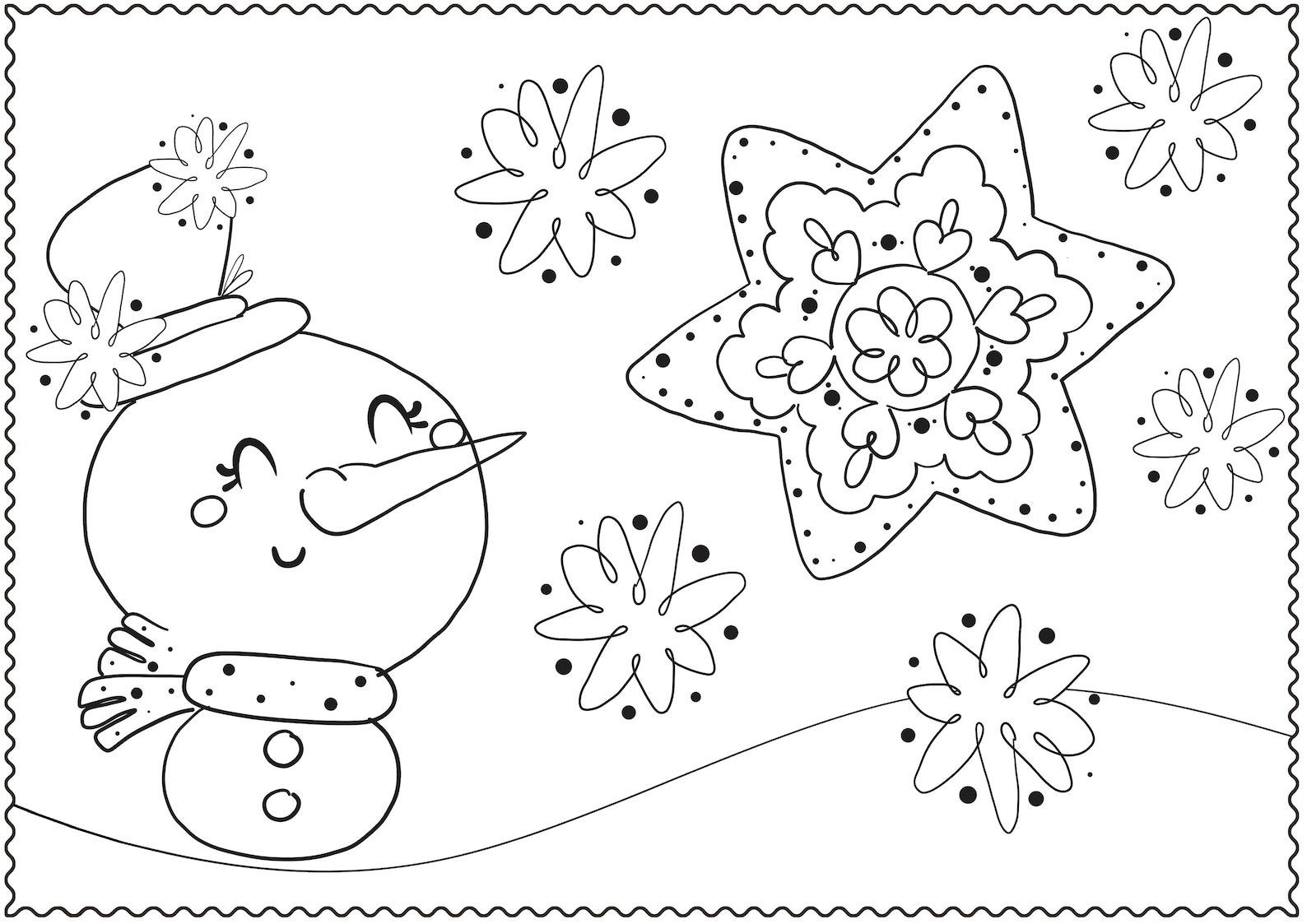 Christmas/winter Coloring Pages Book - Etsy