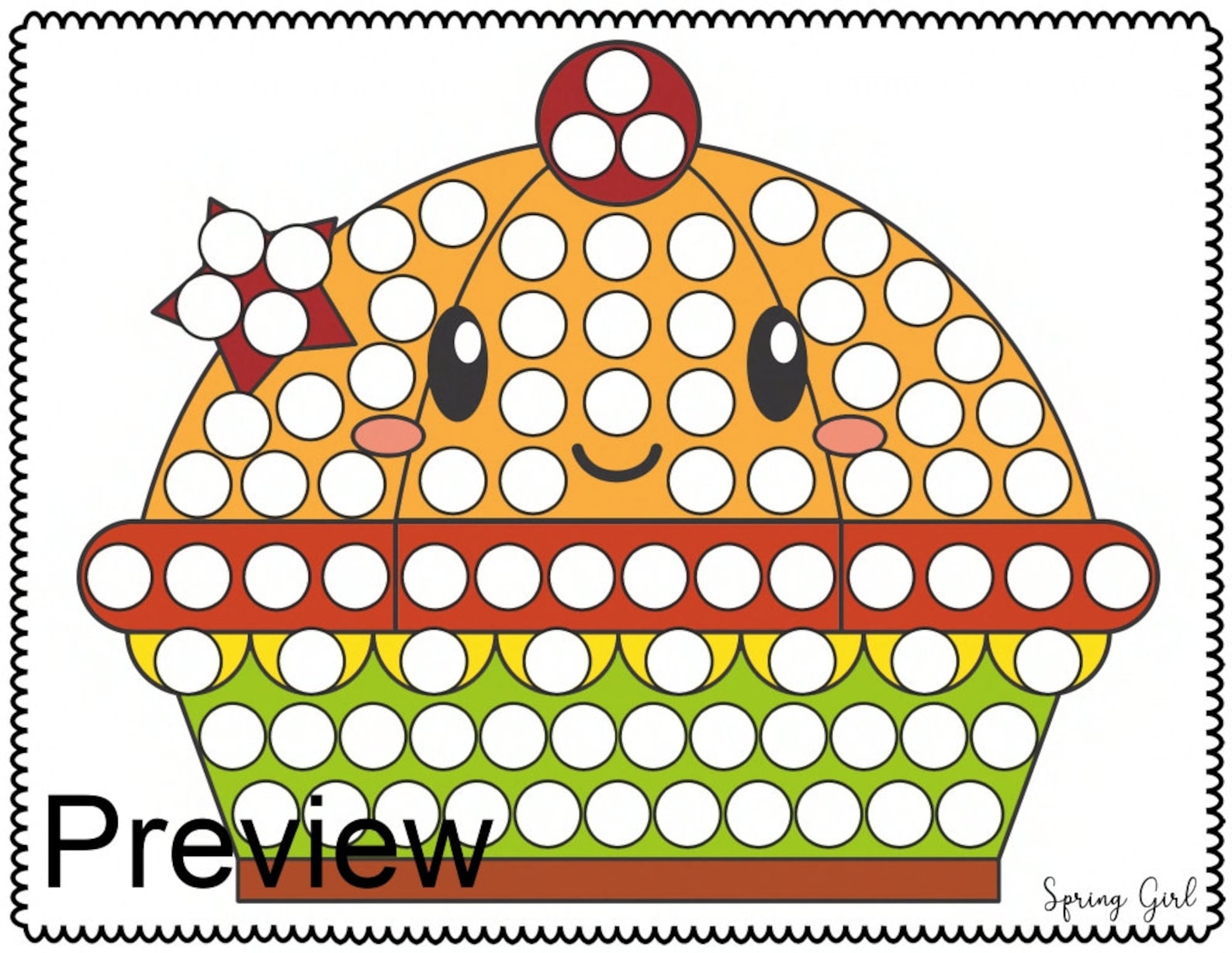 Thanksgiving Dot Marker Coloring Pages, Thanksgiving PDF, Thanksgiving ...