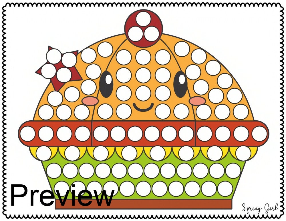 Thanksgiving Dot Marker Coloring Pages, Thanksgiving PDF, Thanksgiving ...