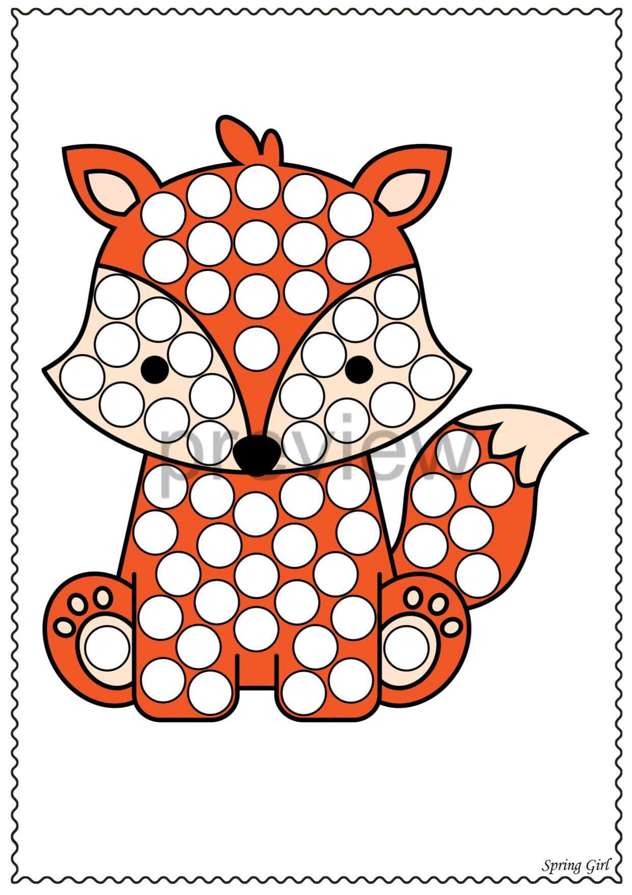 Do a Dot Mats Sheets Kids | Animals Do-a-dot Painting | Dot Marker ...
