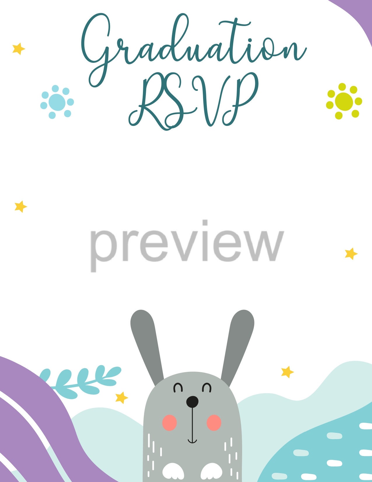 Kindergarten Graduation Bundle Kit, Printable Diploma, Invitation ...