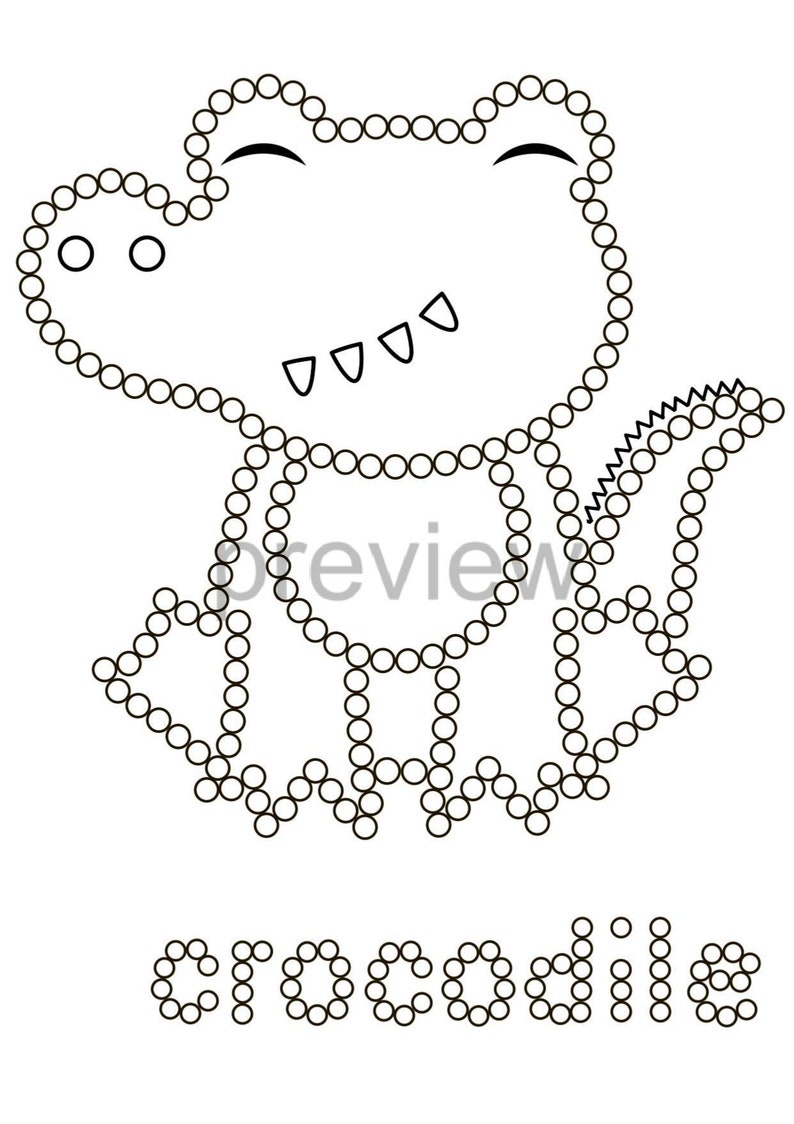 Q-tip Painting Worksheets | Animals Dot Painting | Do a Dot Worksheets ...