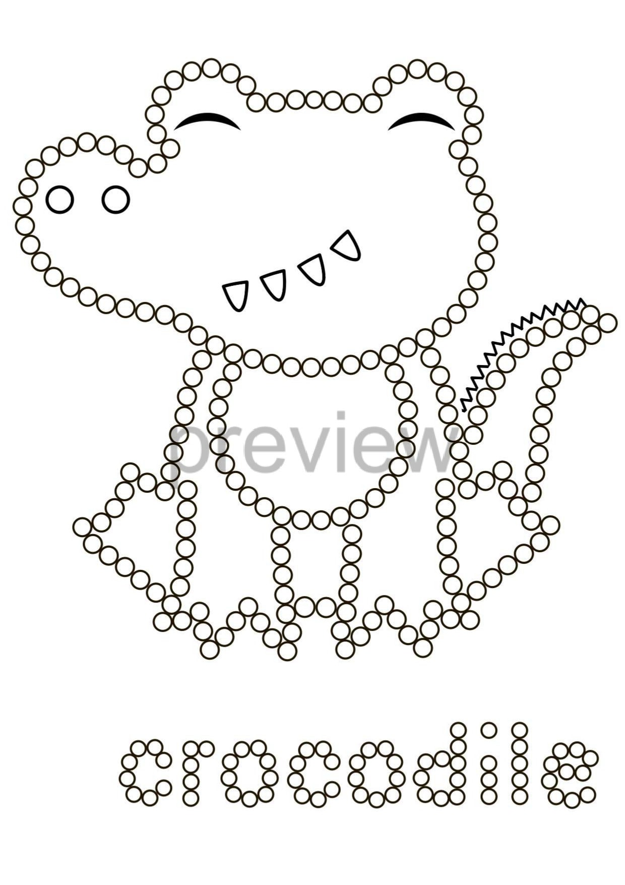 Q-tip Painting Worksheets | Animals Dot Painting | Do a Dot Worksheets ...