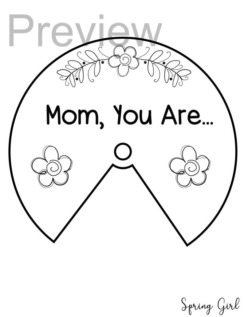 Mother's Day Spinner | Mother's Day Crafts for Kids | Mother's Day ...