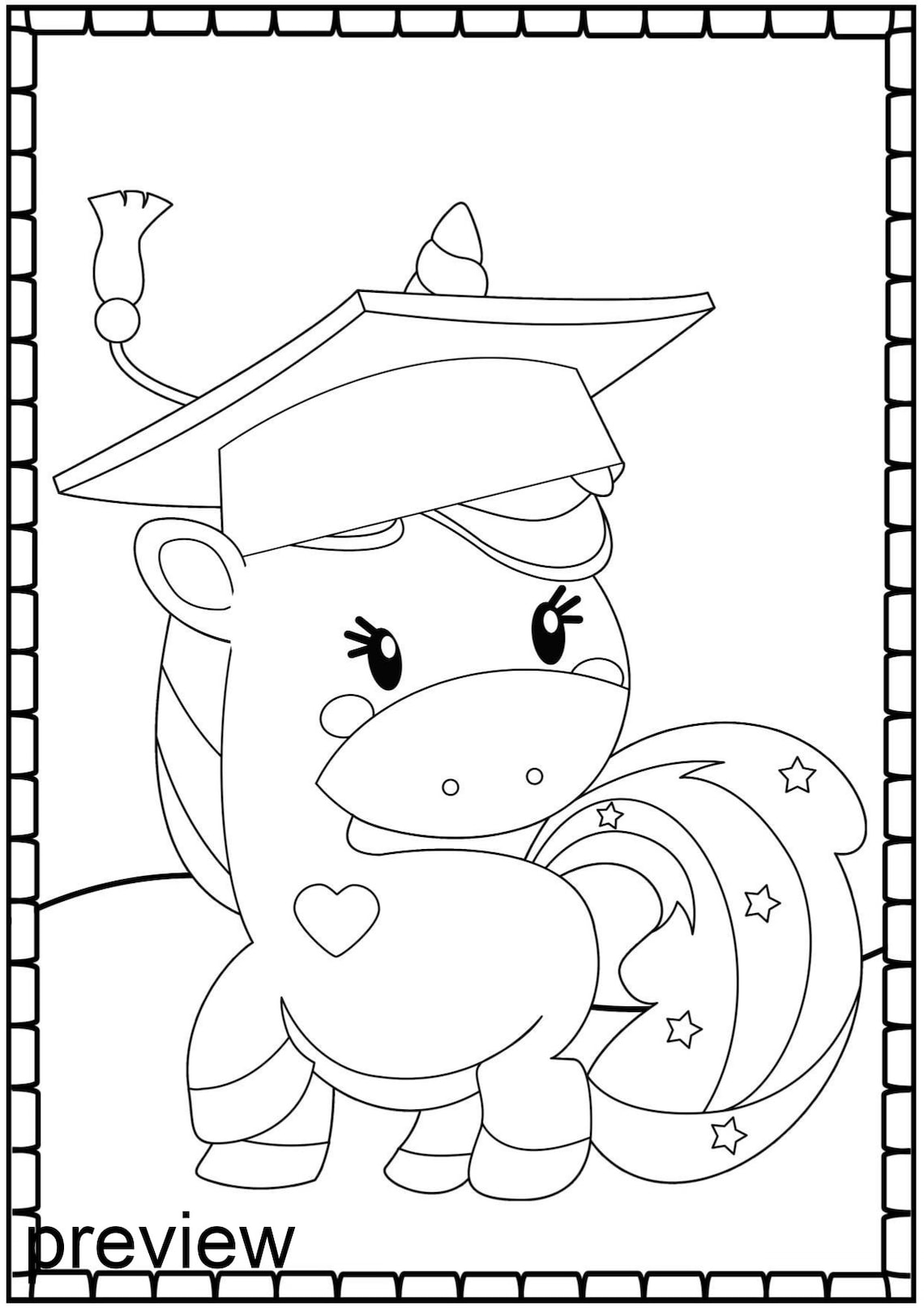 Graduation Kindergarten Coloring Pages | Printable Coloring Book ...