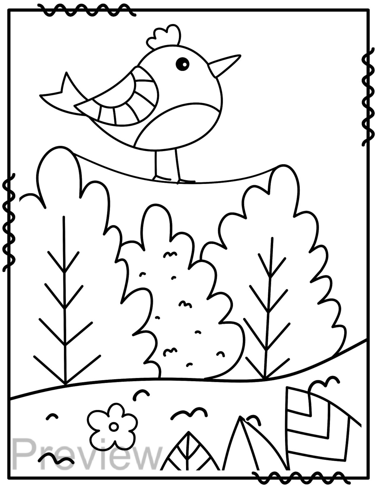 Birds Coloring Pages | Coloring Book for Kids | Printable Coloring ...