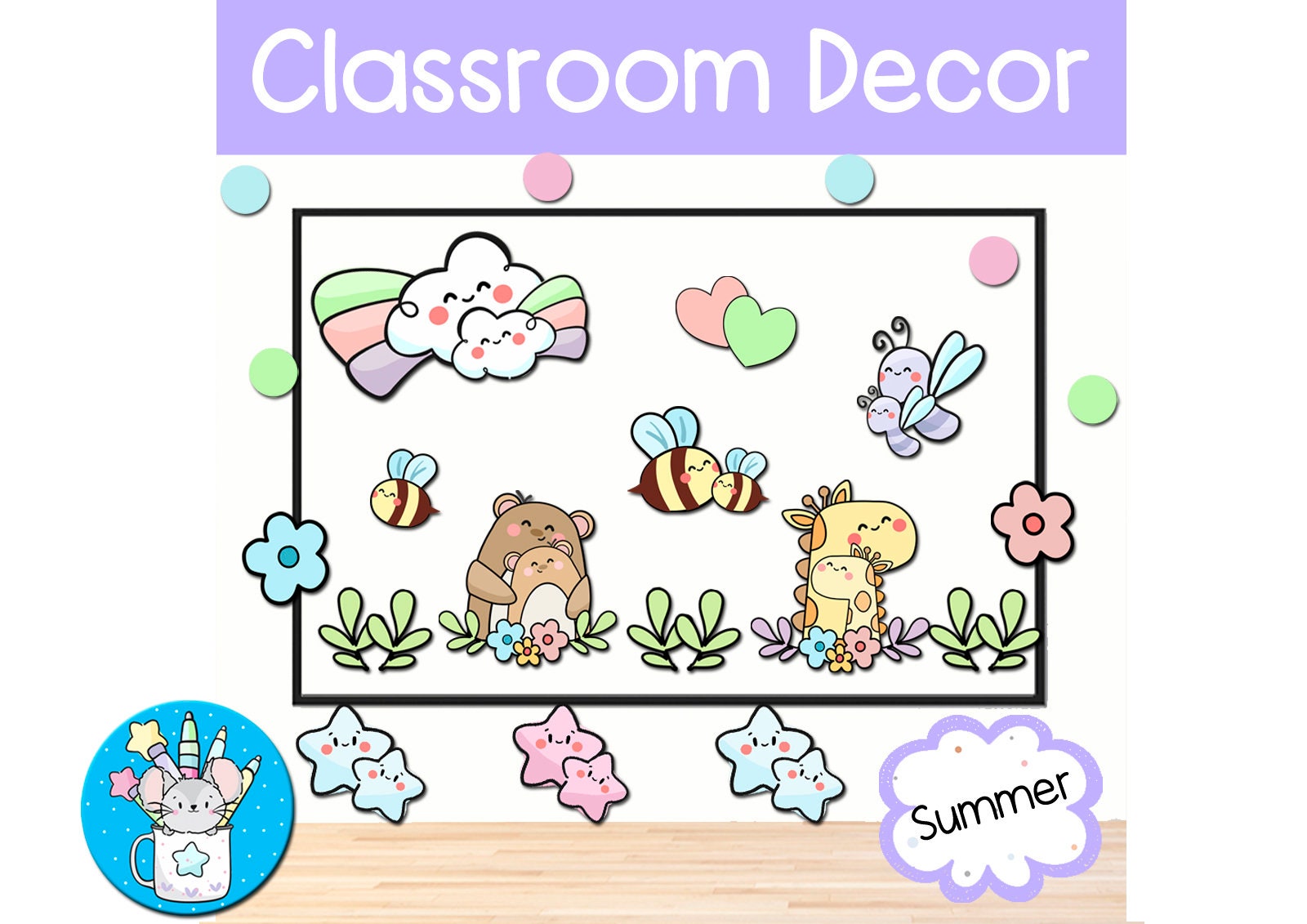Summer Classroom Decor | Summer Bulletin Board Decoration | Printable ...