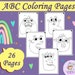Monster Alphabet Coloring Pages | ABC Coloring Sheets | Printable ...