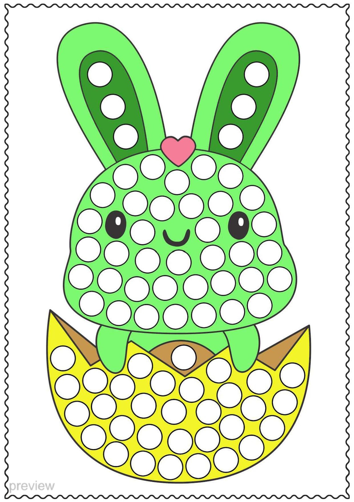 Easter Day Worksheets Dot Markers Do a Dot Painting Play Dough ...