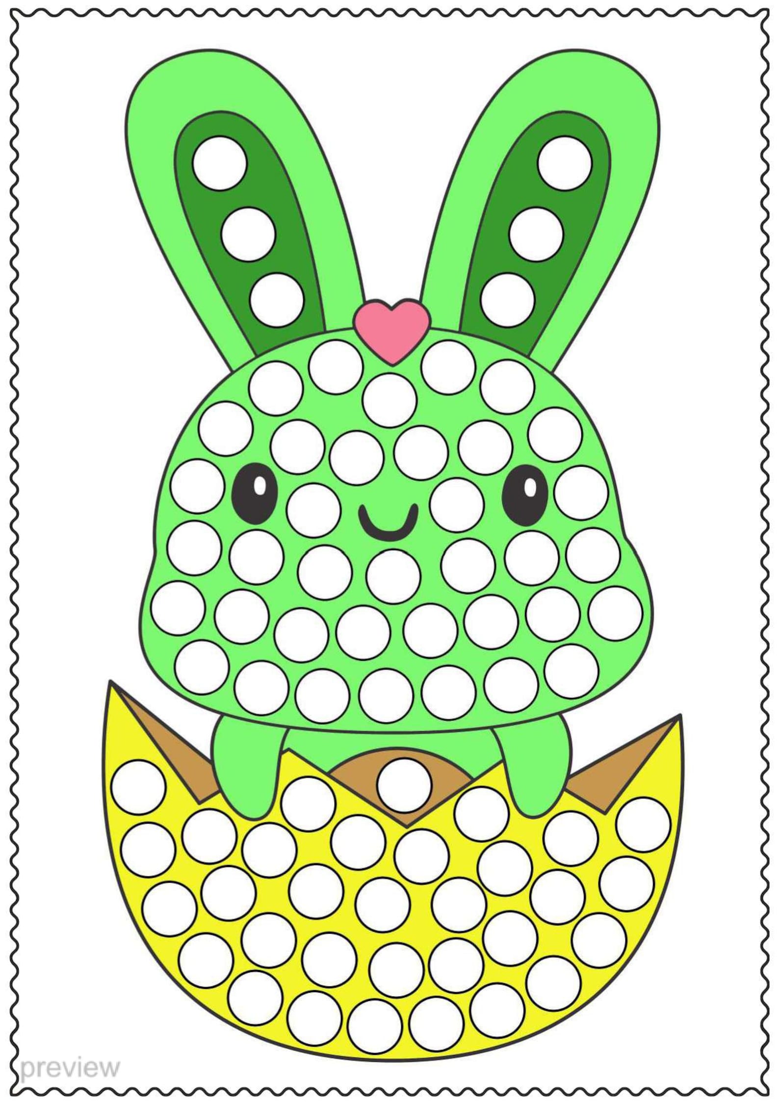 Easter Day Worksheets | Dot Markers | Do a Dot Painting | Play Dough ...