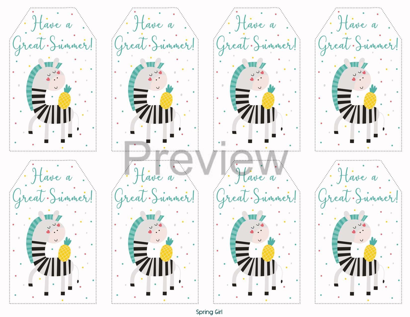 Last Day of School Gift Tags | End of School Gift Tags for Students ...