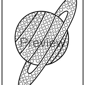 Space Activities for Kids | Q-tip Dot Painting Worksheets for Kids ...