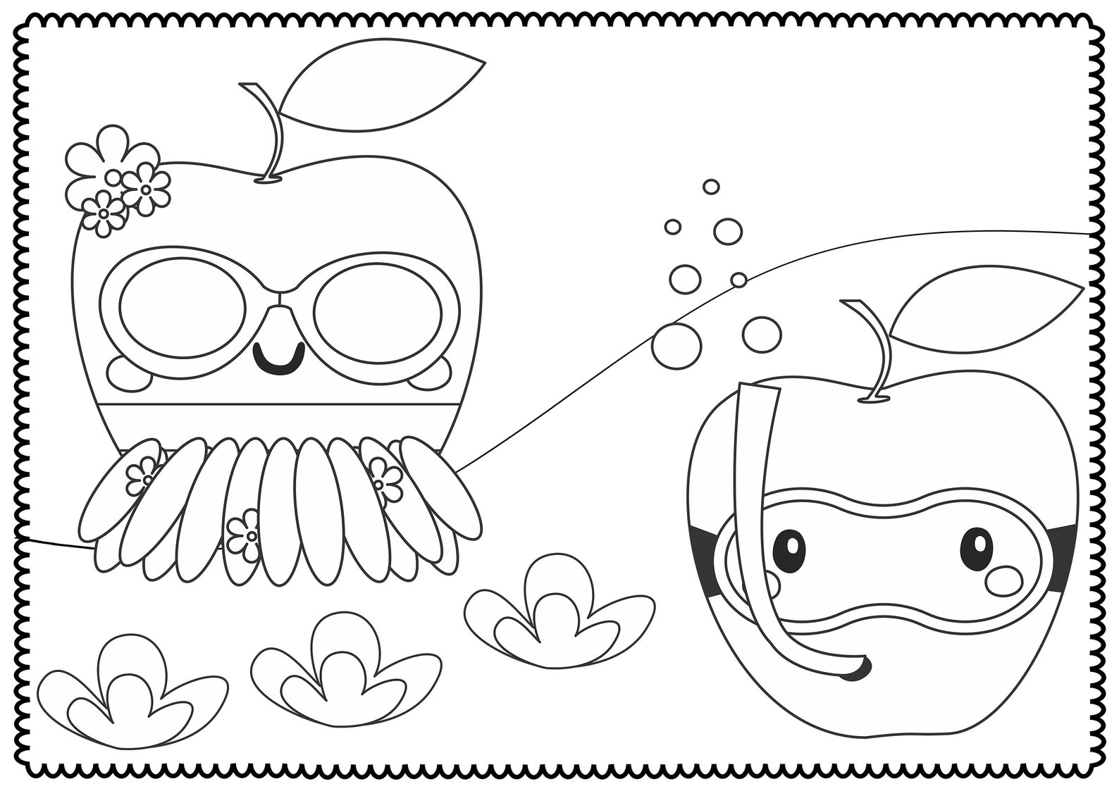 Apple Day: Coloring Pages | Printable Coloring Sheets for Kids | Fall ...