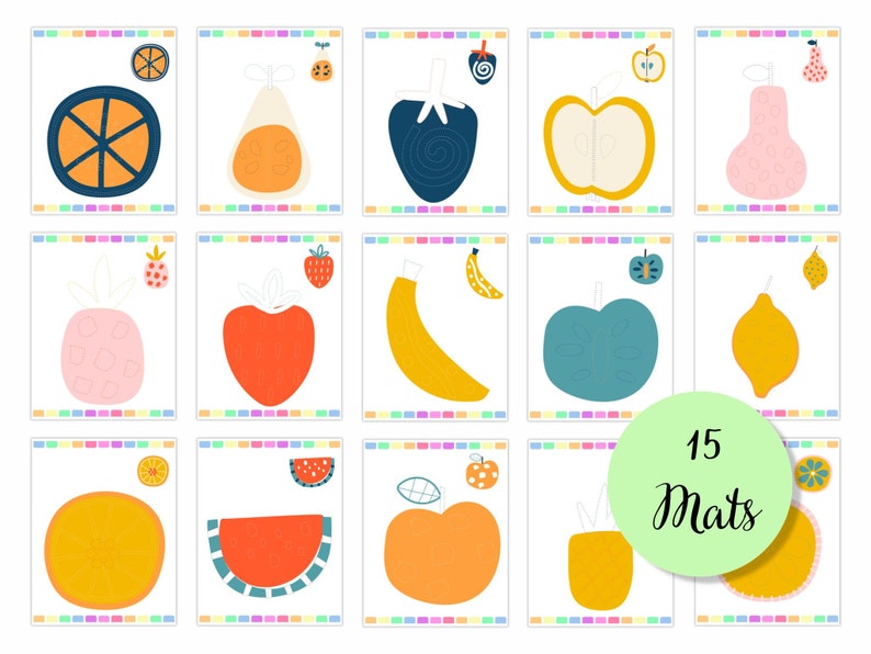Fruits Playdough Mats | Printable Play Dough Mats | Spring Activities ...