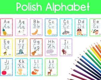 POLISH Flash Cards Instant Download - Etsy UK