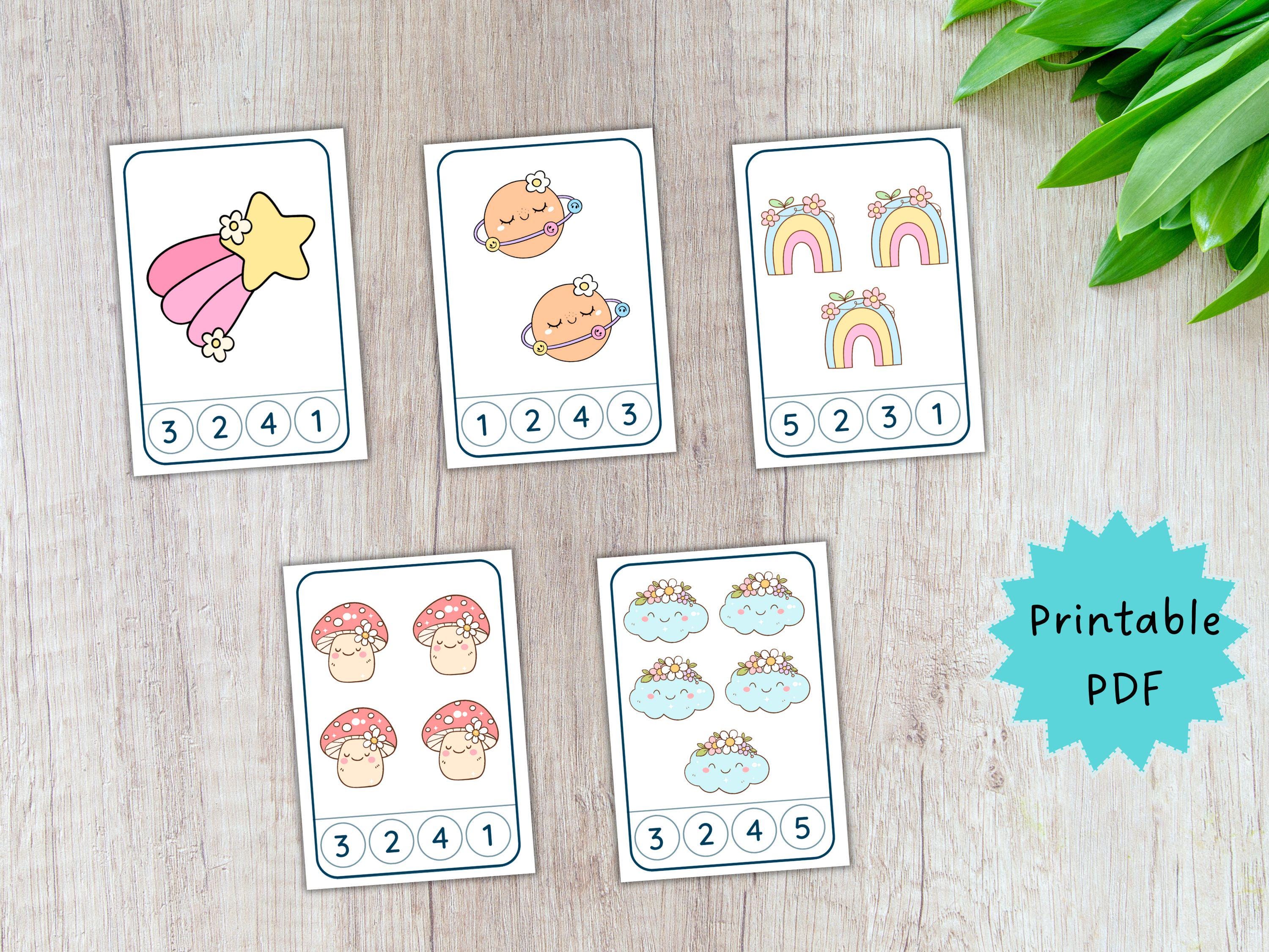 Spring Math Clip Cards | Printable PDF | Fun Learning Activity for Kids ...