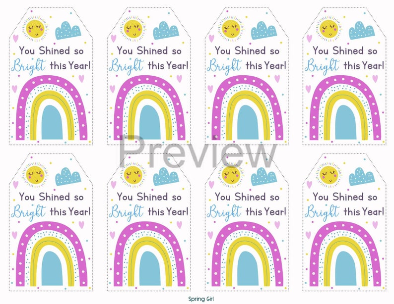 Last Day of School Gift Tags | End of School Gift Tags for Students ...