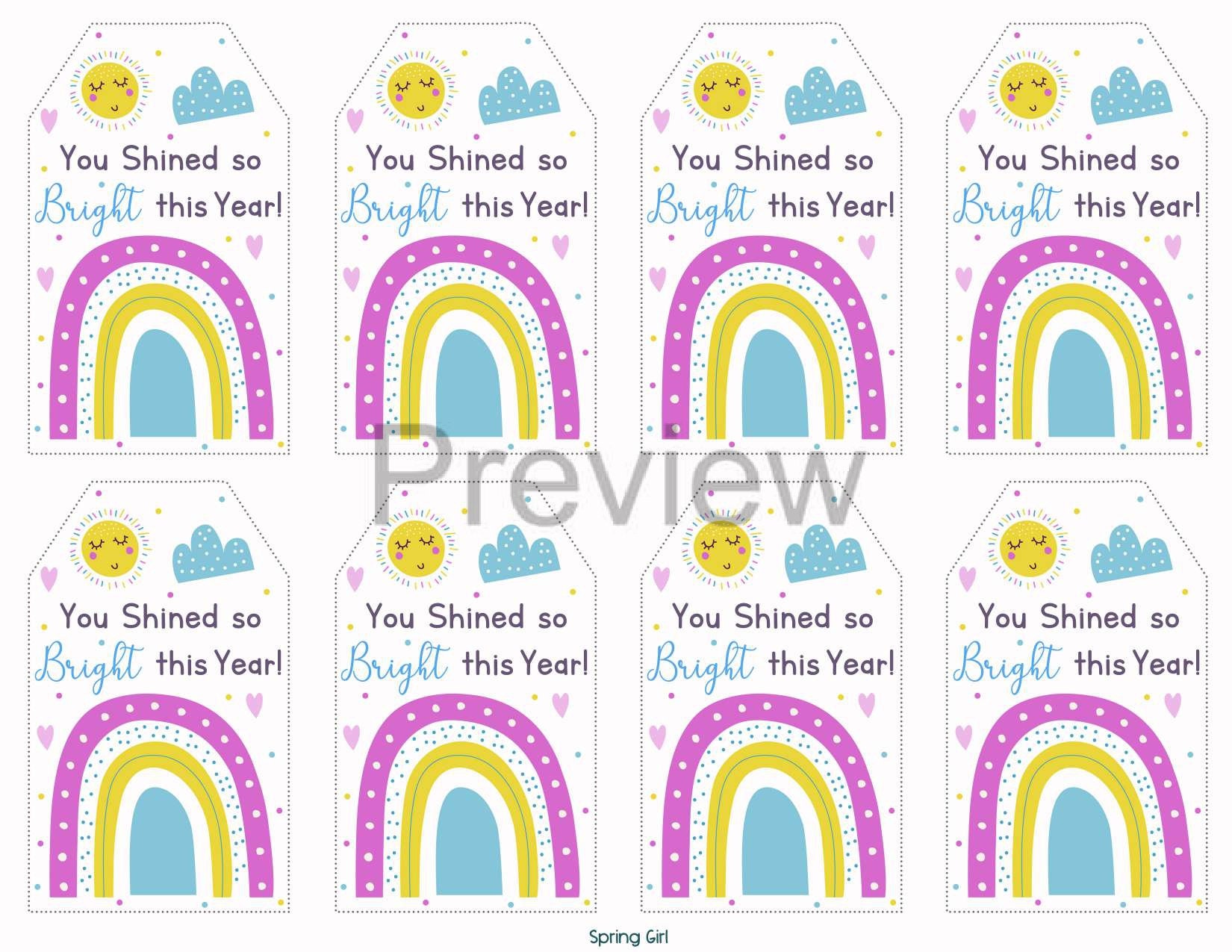 Last Day of School Gift Tags | End of School Gift Tags for Students ...