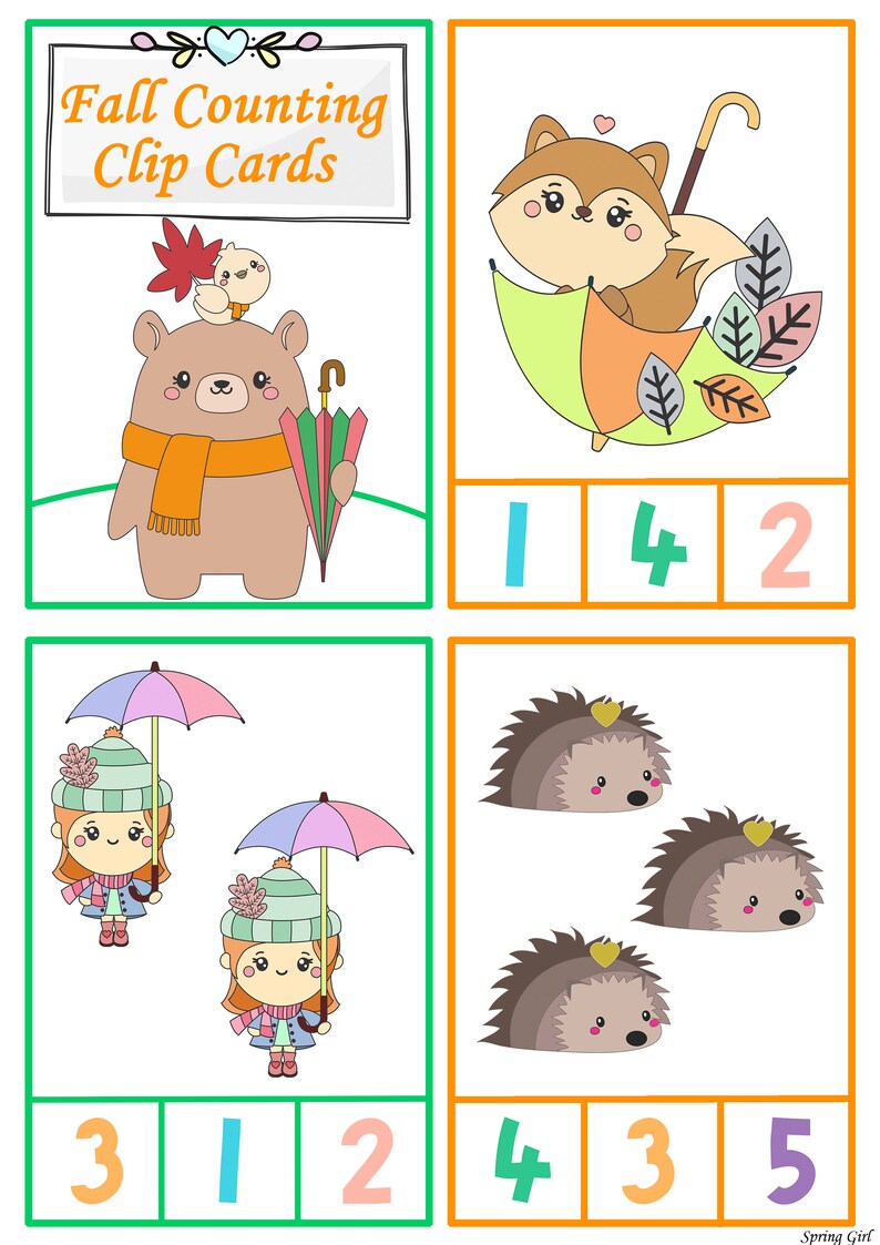 Fall Autumn Preschool/ Kindergarten Activities - Etsy