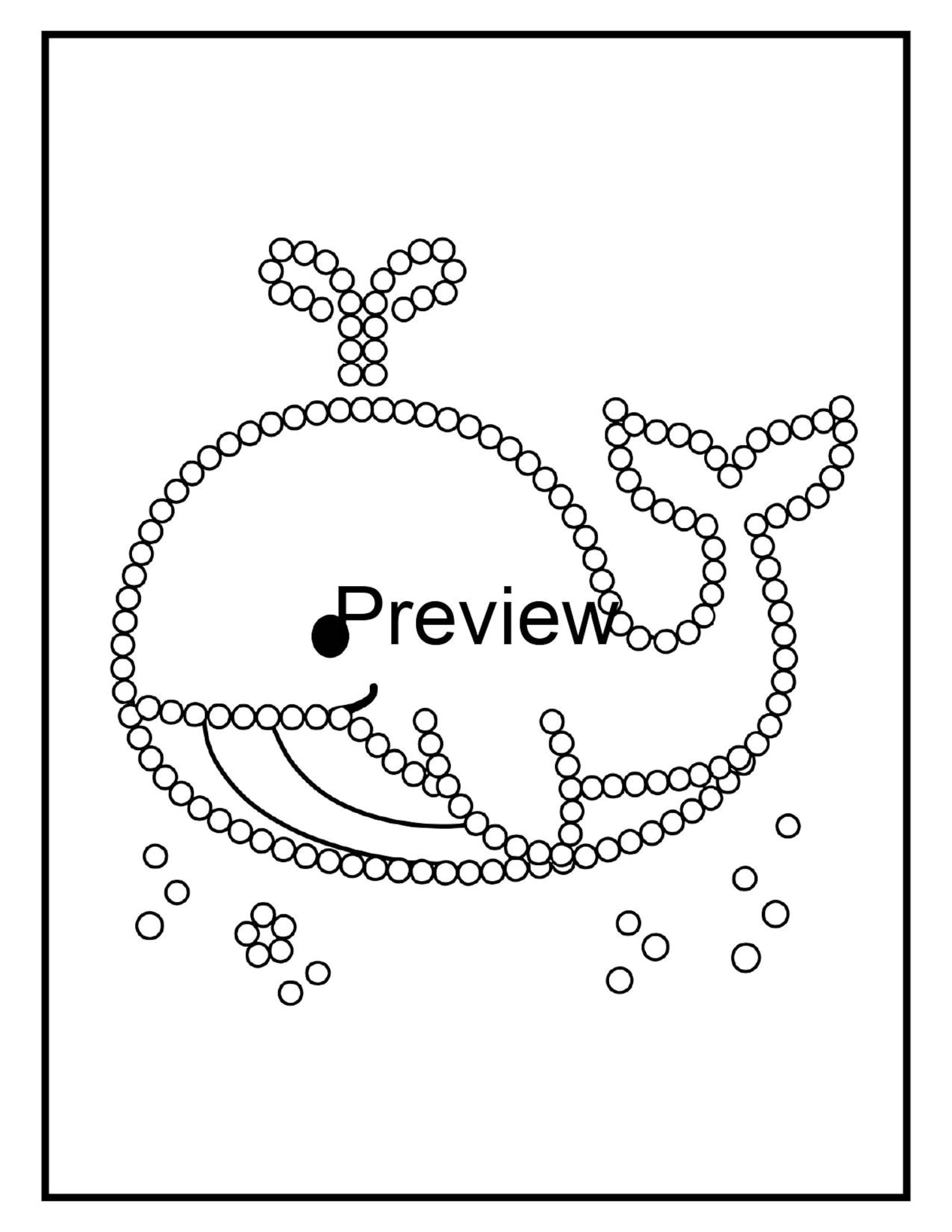 Q-tip Painting Worksheets | Ocean Animals Printable | Fine Motor ...